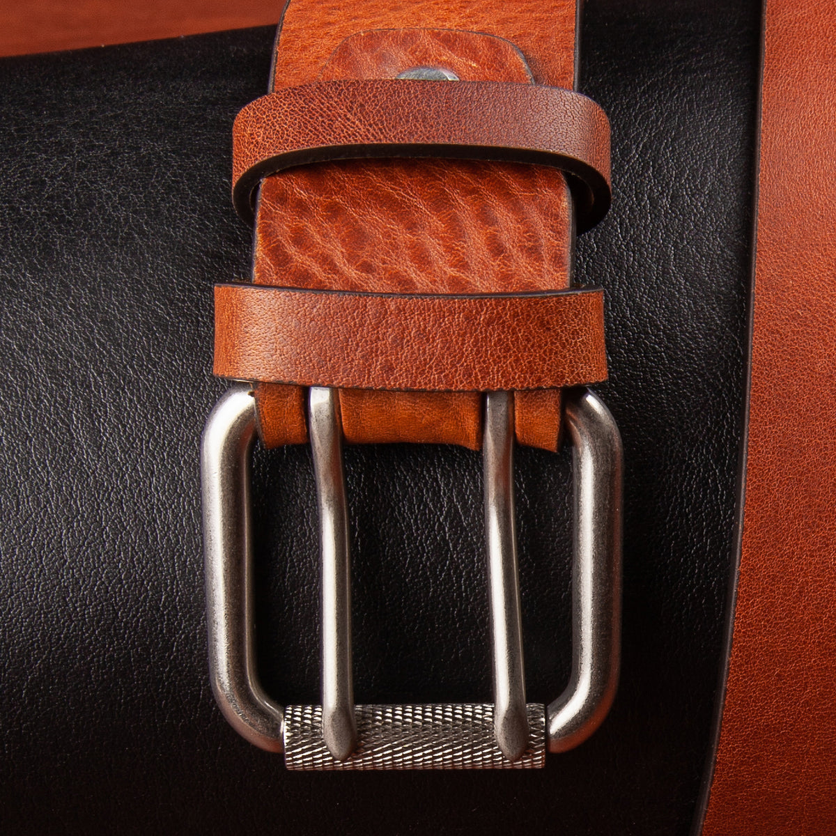 Solid Brass Double-Prong Buckle / Matte Nickel – Tuscan Bull