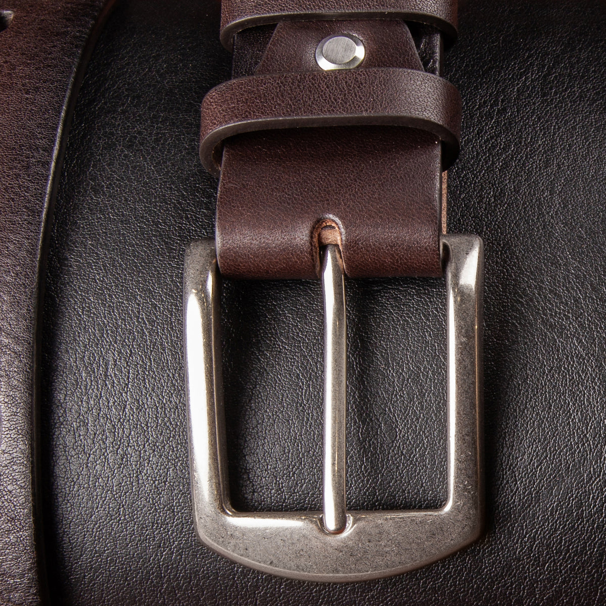 Solid Brass Heel Bar Buckle / Matte Nickel – Tuscan Bull